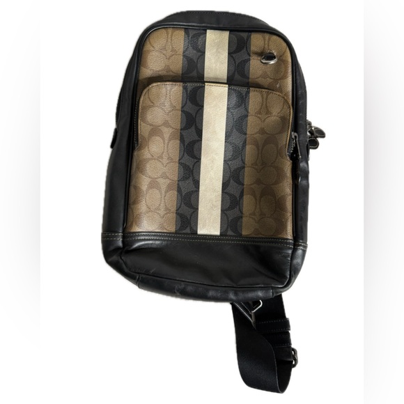 Coach | Bags | Coach Graham Pack Blocked Signature Canvas With Varsity ...